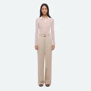 Helmut Lang Relaxed Pleated Trousers - Ivory