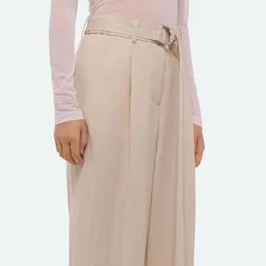 Helmut Lang Relaxed Pleated Trousers - Ivory