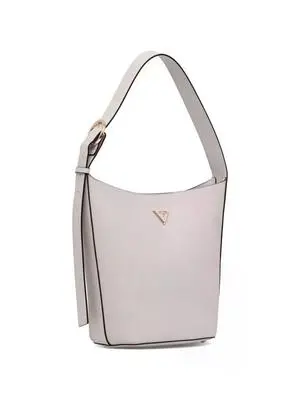 Guess Logo-plaque Pebbled-effect Tote Bag