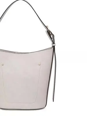 Guess Logo-plaque Pebbled-effect Tote Bag