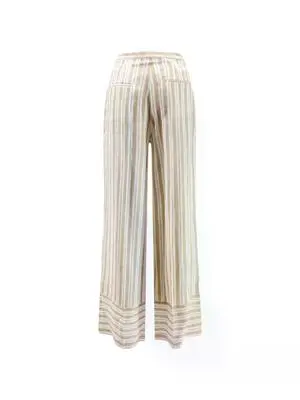 SEMICOUTURE Vertical-stripe Drawstring Trousers