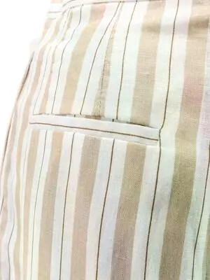 SEMICOUTURE Vertical-stripe Drawstring Trousers