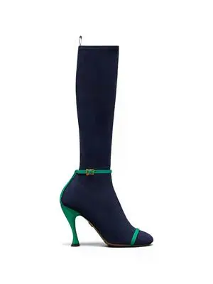 Thom Browne Suede Trompe L'oeil 4-bar Sandal Boots
