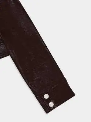 COURREGES Reedition Vinyl Jacket - Brown