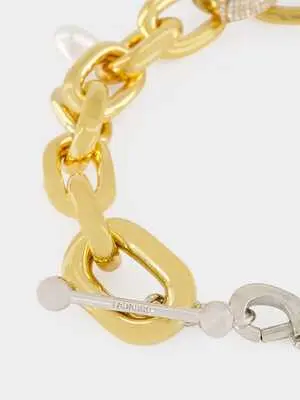 Rabanne Xl Two-tone Link Chain Necklace - Multicolour