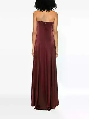 FORTE_FORTE Satin-finish Maxi Dress