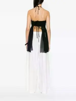 Pinko Macramé-knit Top