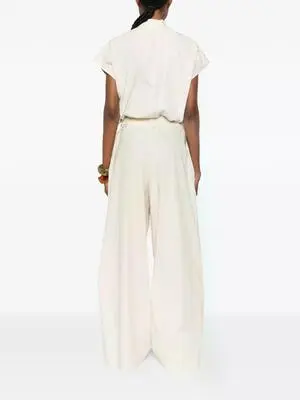 ROBERTO COLLINA Belted Button-up Jumpsuit