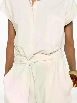 ROBERTO COLLINA Belted Button-up Jumpsuit