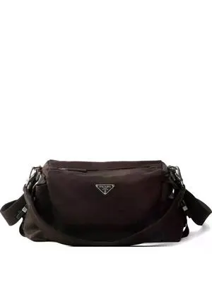 Prada Leather Explore Bag With Detachable Straps - Brown