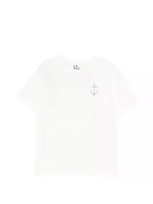 LA PAZ Logo-print T-shirt - Brown