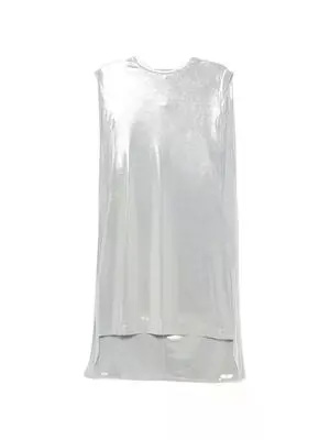 Norma Kamali Crew Neck Mini Dress