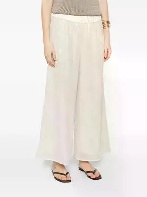 Peserico Sequin-embellished Wide-leg Pants