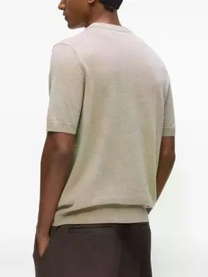 Karl Lagerfeld Logo-embroidered Merino T-shirt