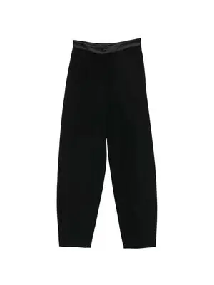 Emporio Armani Satin-trim Tapered Trousers