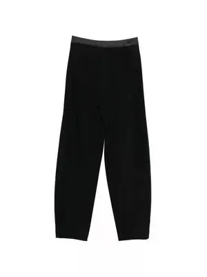 Emporio Armani Satin-trim Tapered Trousers