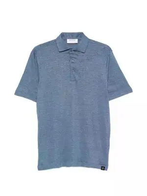 GRAN SASSO Short-sleeve Polo Shirt - Blue