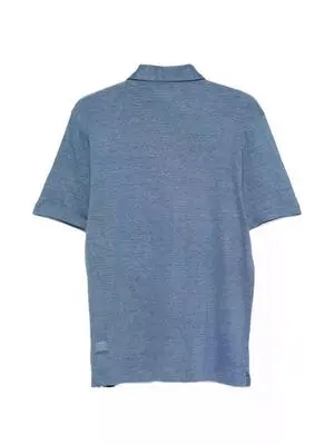 GRAN SASSO Short-sleeve Polo Shirt - Blue