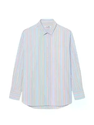 Lacoste Oversized Striped Shirt