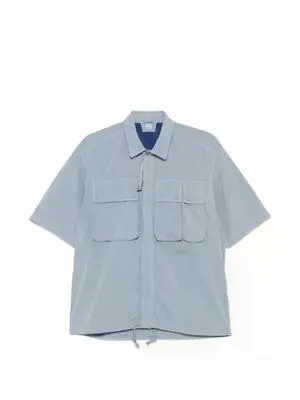 C.P. COMPANY 50 Fili Short Sleeve Zip Shirt