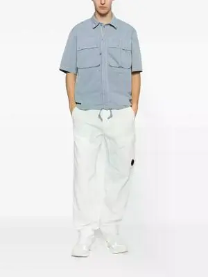 C.P. COMPANY 50 Fili Short Sleeve Zip Shirt