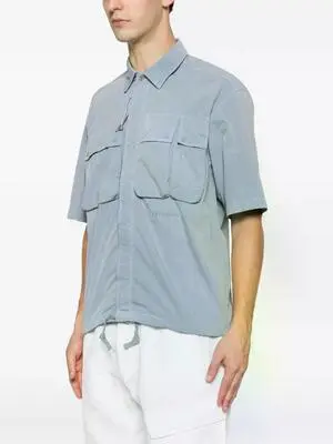 C.P. COMPANY 50 Fili Short Sleeve Zip Shirt