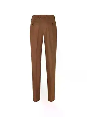 LARDINI Pleated Pressed-crease Trousers