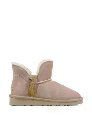 ALVIERO MARTINI 1° CLASSE Geo Map-print Suede Ankle Boots
