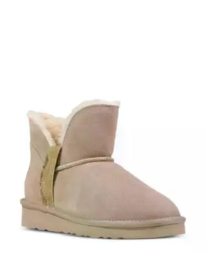 ALVIERO MARTINI 1° CLASSE Geo Map-print Suede Ankle Boots