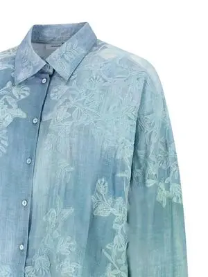 Ermanno Scervino Embroidered Lace-trim Shirt