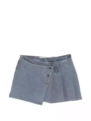 Alexander Wang Pleated Wrap Mini Skirt