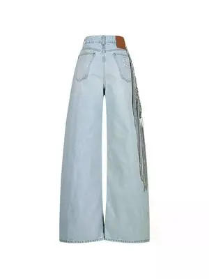 Giuseppe Di Morabito Wide-leg Jeans With Chain Detail