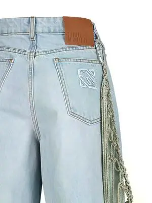 Giuseppe Di Morabito Wide-leg Jeans With Chain Detail