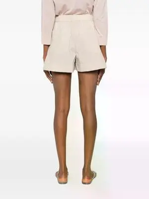 Herno Drawstring-waist Pleated Shorts - Neutrals
