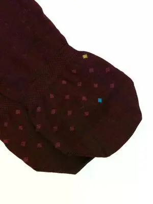 Zegna Invisible Socks With Diamond Pattern