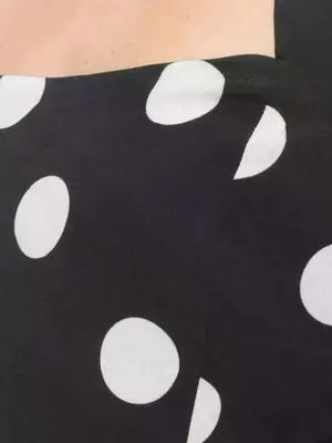 MAR DE MARGARITAS Polka-dot Halterneck Midi Dress