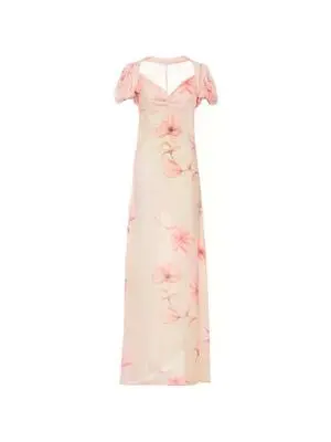 MAR DE MARGARITAS Benedetta Floral-print Maxi Dress - Pink