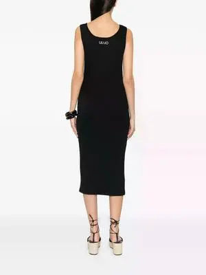 Liu Jo Logo-embroidered Midi Dress