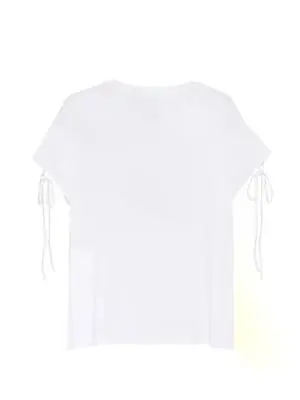 Liu Jo Logo-embellished Drawstring-sleeve T-shirt