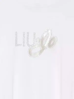 Liu Jo Logo-embellished Drawstring-sleeve T-shirt