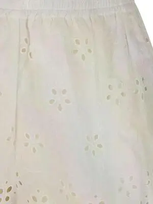 Ermanno Scervino Broderie Anglaise Scalloped-hem Shorts - Neutrals