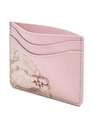 GANNI Bou Crab-print Wallet - Pink