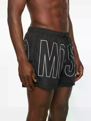 Moschino Logo-print Drawstring Swim Shorts