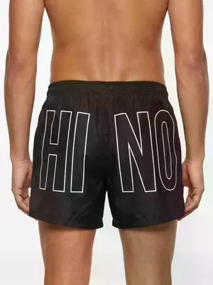 Moschino Logo-print Drawstring Swim Shorts