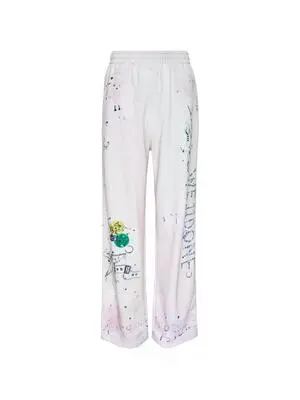 We11Done Trompe-l'oeil Printed Track Pants - Neutrals