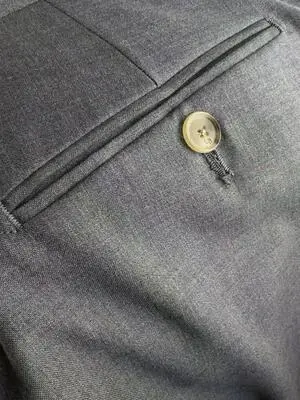 Luciano Barbera Flat-front Wool Trousers