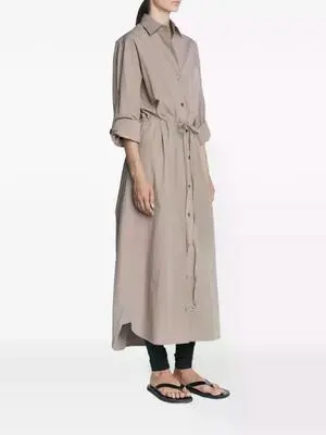 Maria Mcmanus Drawstring Midi Shirt Dress
