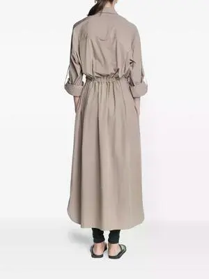 Maria Mcmanus Drawstring Midi Shirt Dress