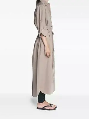 Maria Mcmanus Drawstring Midi Shirt Dress