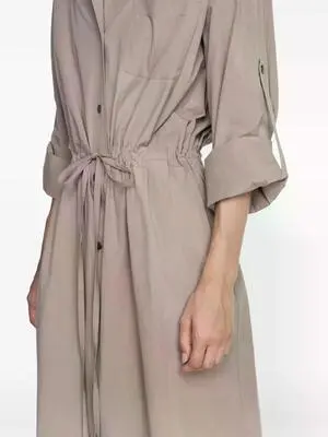 Maria Mcmanus Drawstring Midi Shirt Dress